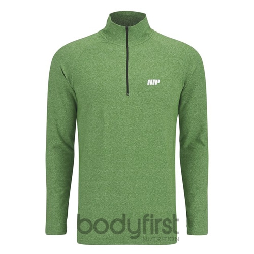 Long-Sleeve-qtr-zip-green | Bodyfirst Nutrition